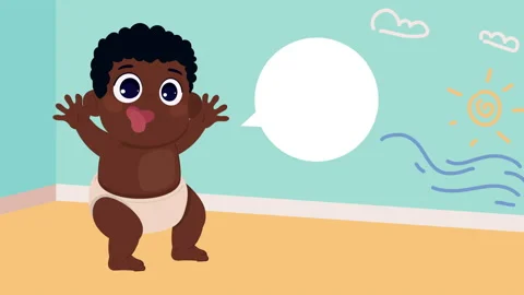 cute little baby character animation | Stock Video | Pond5