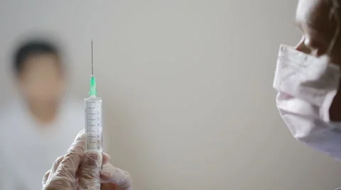 Cute little boy afraid of injection. nur... | Stock Video | Pond5