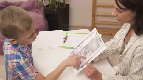 Cute little boy passing children's apper... | Stock Video | Pond5