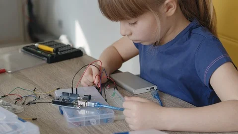 Girl Robotics Stock Video Footage | Royalty Free Girl Robotics Videos ...