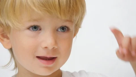 Kid Pointing Finger Stock Video Footage | Royalty Free Kid Pointing ...