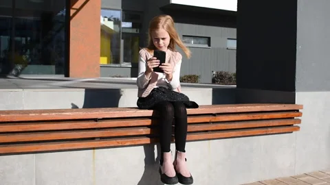 Scroller School Girl Stock Video Footage | Royalty Free Scroller School ...