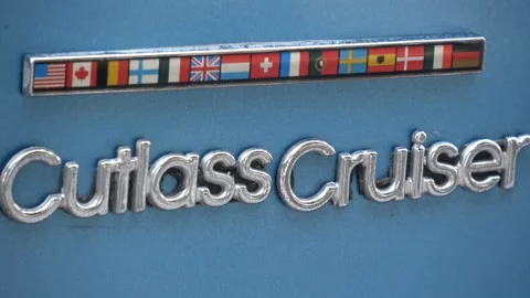 Cutlass Cruiser logo, Classic Car | Stock Video | Pond5