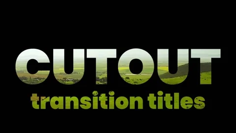 After Effects Template: Cutout Transition Titles #147206683
