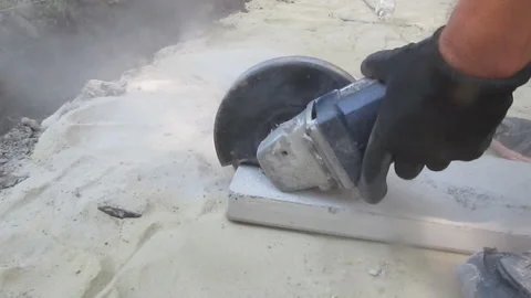 Concrete Cutting Stock Video Footage | Royalty Free Concrete Cutting ...