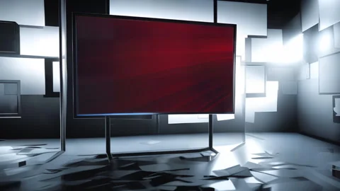 Cutting-Edge TV Studio Setup: 3D Virtual... | Stock Video | Pond5