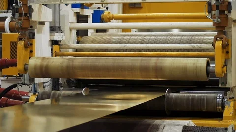 Cutting Machine in Factory of Copper Pro... | Stock Video | Pond5