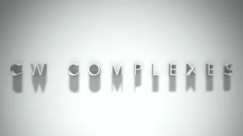 cw complexes 3D title animation white te... | Stock Video | Pond5