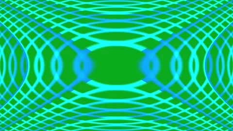 cyan hypno animation in green screen | Stock Video | Pond5