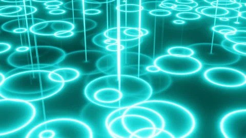 Cyan Neonpuddles Background Loop Animati... | Stock Video | Pond5