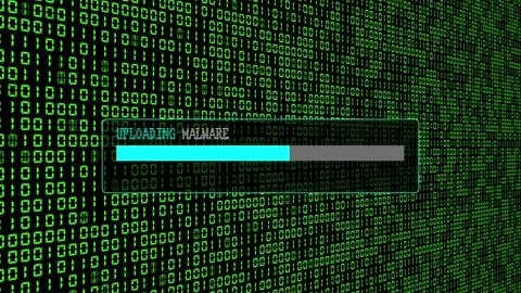 Cyber Attack Green Binary Code Hacking S... | Stock Video | Pond5