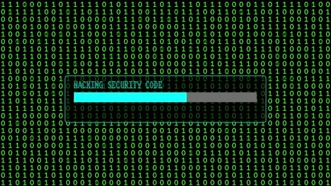 Cyber Attack Green Binary Code Hacking S... | Stock Video | Pond5