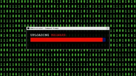Cyber Attack Green Binary Code Hacking S... | Stock Video | Pond5