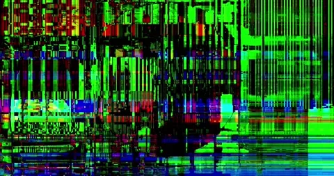 Cyber Block Transitions. Glitch Overlays... | Stock Video | Pond5