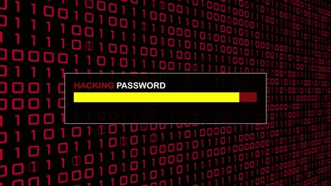 Cyber Crime Red Binary Code Hacker Compu... | Stock Video | Pond5