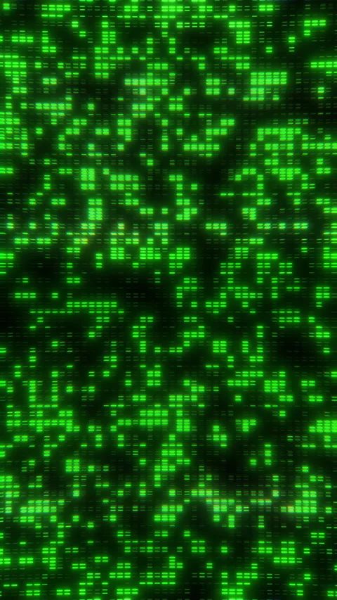Cyber Digital Green Matrix Pattern Code ... | Stock Video | Pond5