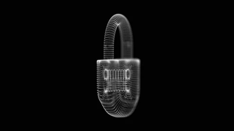 Cyber security 3d animation. Information... | Stock Video | Pond5