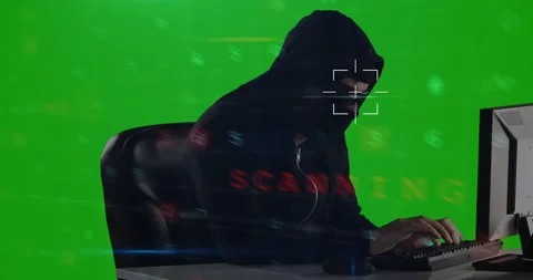 Computer Hacker Green Screen Stock Video Footage | Royalty Free Computer Hacker Green Screen ...