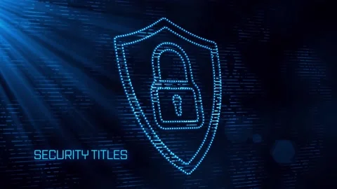 Cyber Security Lock Title ~ After Effects Project #169514672