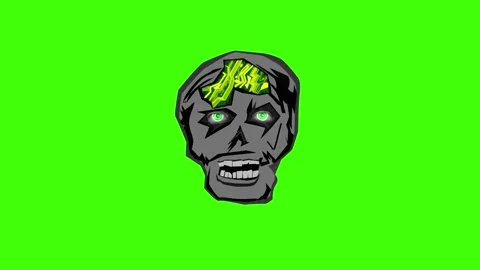 Skull Green Screen Stock Footage ~ Royalty Free Stock Videos | Pond5