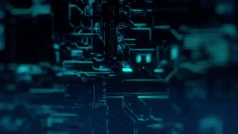 Cyber Background Stock Video Footage | Royalty Free Cyber Background ...