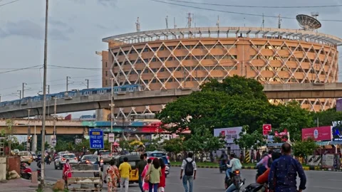 cyber towers in hi-tech city Hyderabad w... | Stock Video | Pond5
