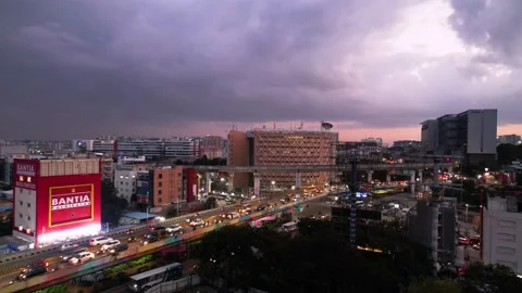 cyber towers hyderabad drone push in sho... | Stock Video | Pond5