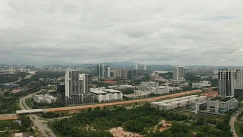 Cyberjaya City, Malaysia Aerial View. | Stock Video | Pond5