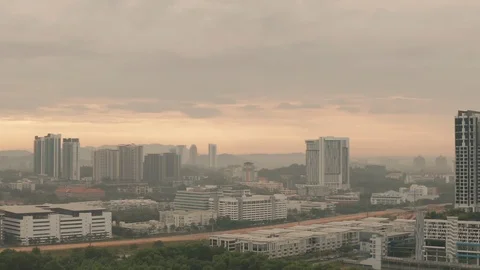 Cyberjaya City, Malaysia Aerial View. | Stock Video | Pond5