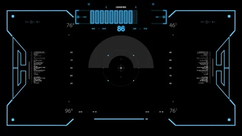 Cyberpunk HUD frame. UD Hi-Tech Futurist... | Stock Video | Pond5