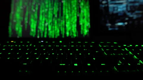 Computer Hacker Green Screen Stock Video Footage | Royalty Free ...