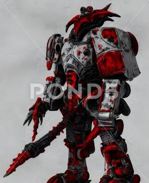 Cyborgs set, mech warriors game art, warhammer,android, futuristic ...