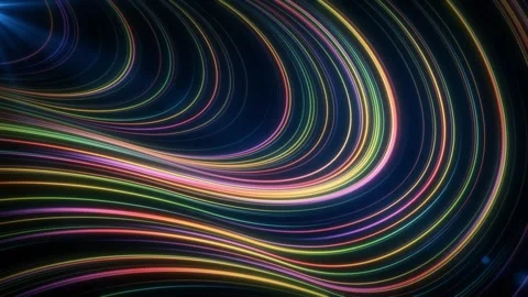 cycled 3d animation. Colorful spectrum l... | Stock Video | Pond5