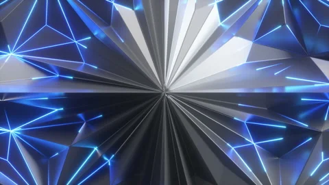 cycled 3d animation, crystal background ... | Stock Video | Pond5