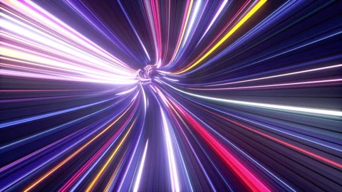 cycled animation of flight inside the hy... | Stock Video | Pond5