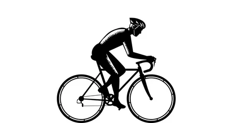 Cyclist Racing Side 2D Animation | Stock Video | Pond5