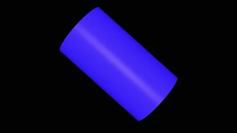 Cylinder CG animation motion graphics | Stock Video | Pond5