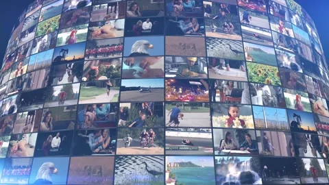 Cylindrical Video Wall Intro Pack ~ After Effects #201386612