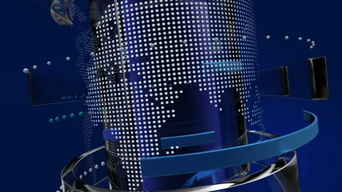 Cylindrical World Map with Continents of... | Stock Video | Pond5