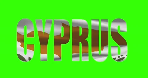 Cyprus country lettering word text with ... | Stock Video | Pond5