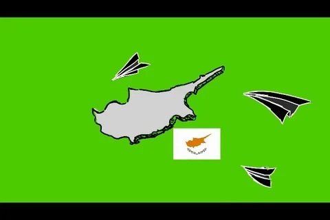 Cyprus - Hand-Drawn Animation - paper pl... | Stock Video | Pond5