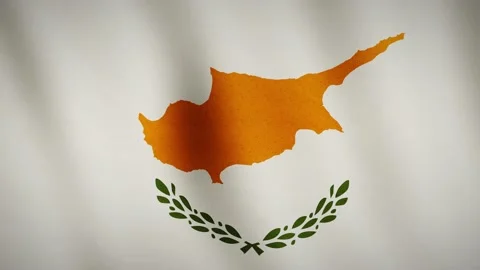 Cyprus waving background flag as emblem ... | Stock Video | Pond5