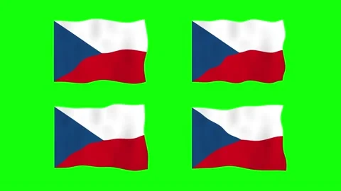 Czech Republic Waving Flag 2D Animation ... | Stock Video | Pond5