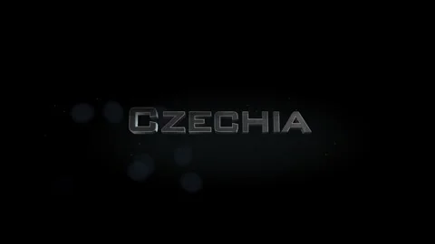 Czechia 3D title word made with metal an... | Stock Video | Pond5