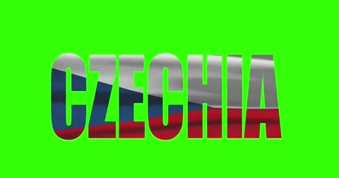 Czechia country lettering word text with... | Stock Video | Pond5