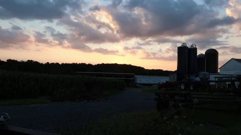 Sunset Dairy Farm Stock Videos – Royalty-Free HD & 4K Videos