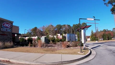 Dairy Queen DQ fast food restaurant side... | Stock Video | Pond5