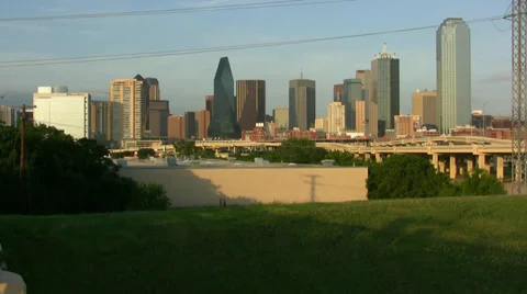 Dallas Skyline And Uptown From Trinity P... | Stock Video | Pond5