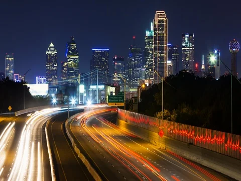 Dallas Skyline Stock Footage ~ Royalty Free Stock Videos | Pond5