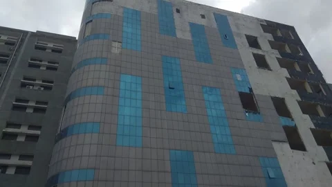 Damaged Hospital Building due to Biparjo... | Stock Video | Pond5